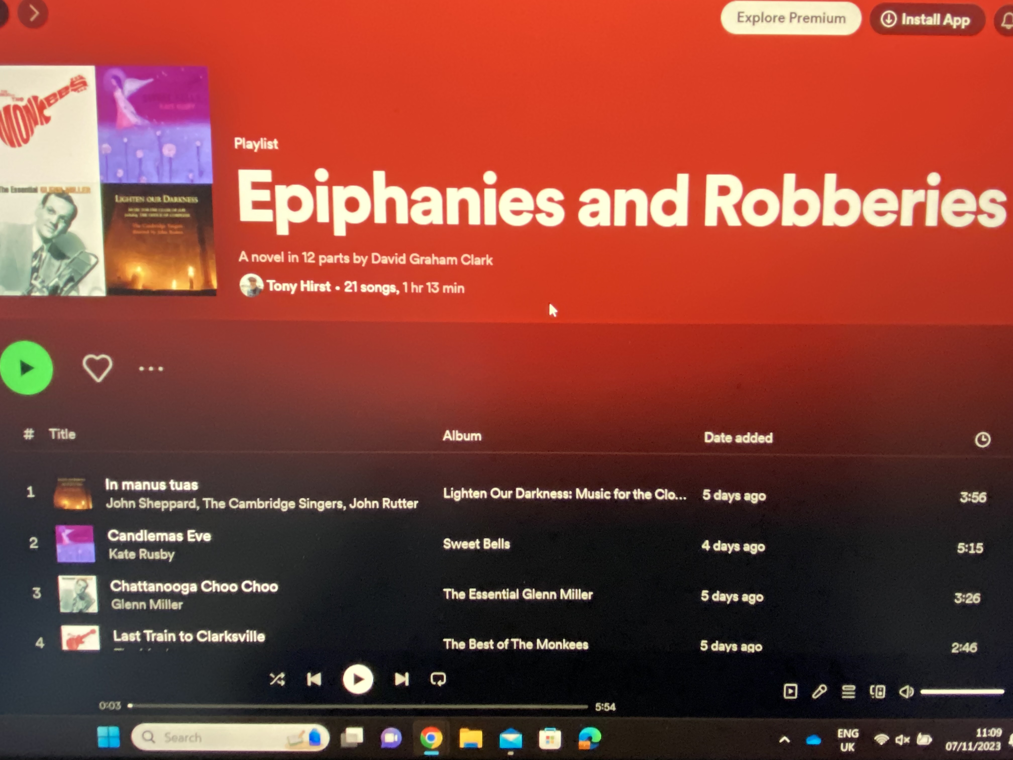 My novel gets a playlist! – Quotidian